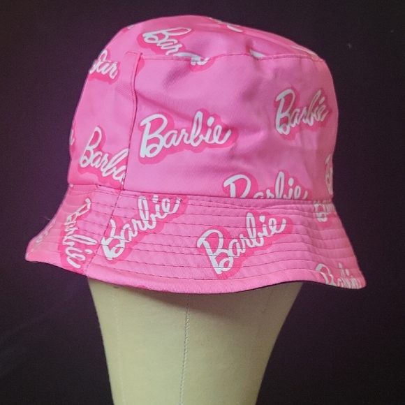 Barbie | Accessories | Barbie Pink Bucket Hat | Poshmark